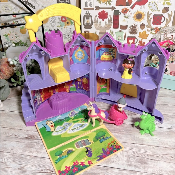 Mattel | Toys | Dora Lets Go Adventure Purple Fairytale Castle ...